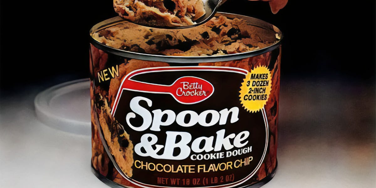 Betty Crocker Spoon & Bake Cookie Dough - The Retroist