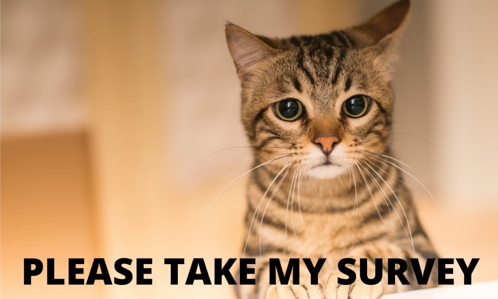 The most important survey I've ever done