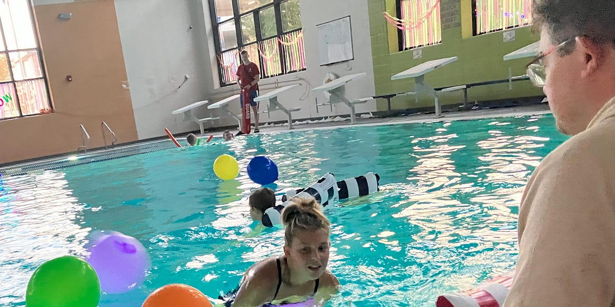 Glo Swim lights up YMCA pool - by Patrick Munsey