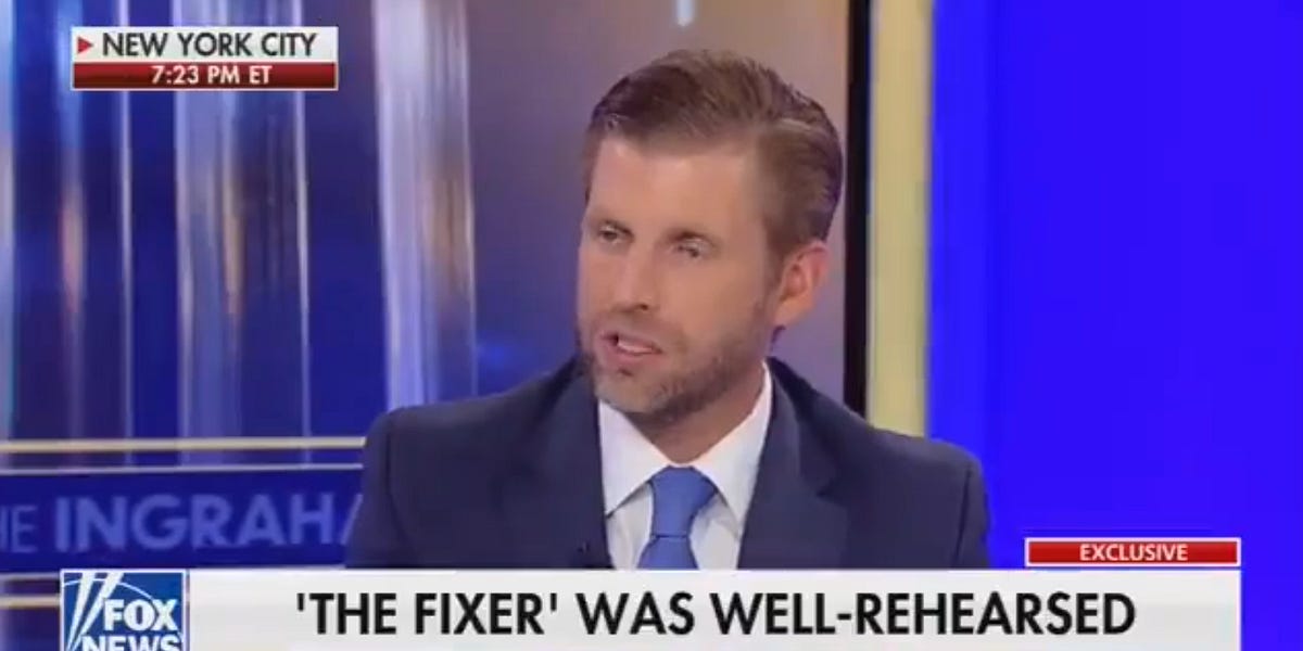 Poor Dumb Eric Trump Thinks Daddy Is Bigger Star Than Bruce Springsteen ...