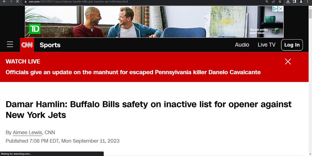 Buffalo Bills Damar Hamlin (cardiac arrest on NFL field & we said mRNA ...