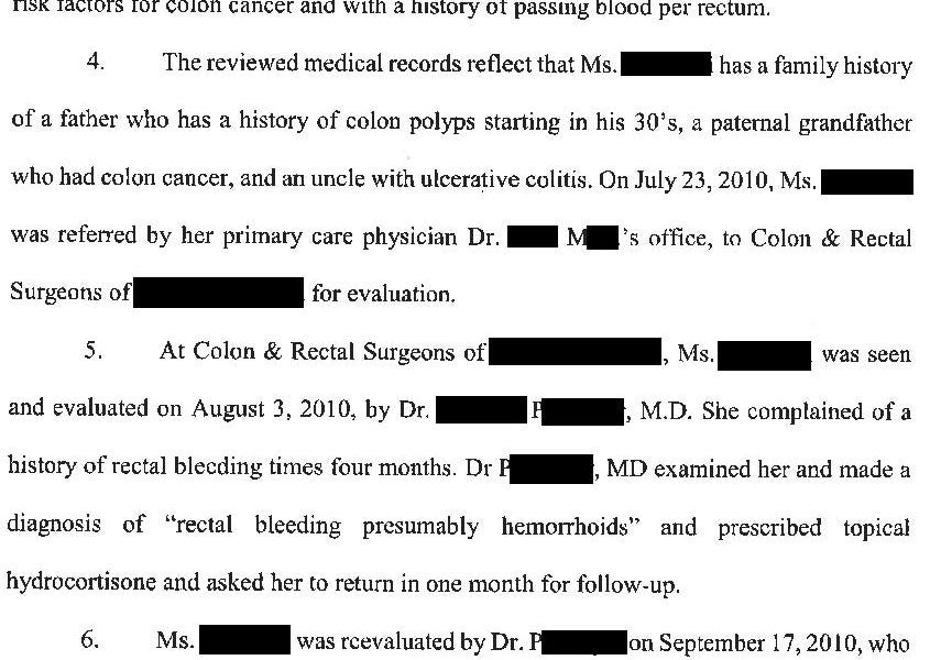 Rectal Bleeding in Young Woman - by Med Mal Reviewer