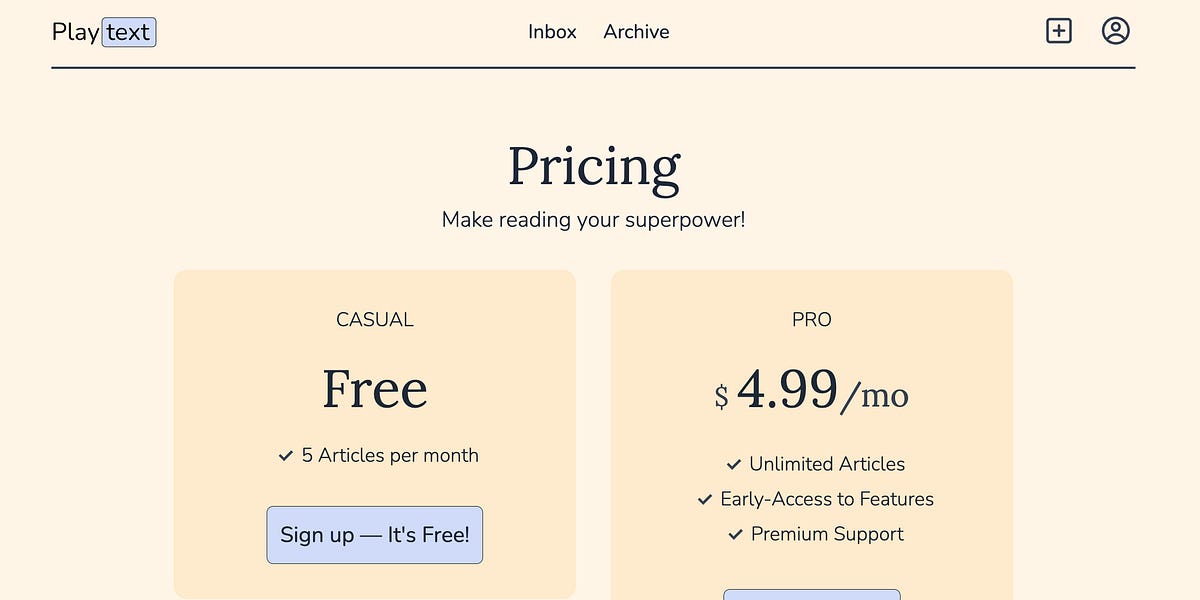 Introducing our Pricing Model - by Phelipe Martin