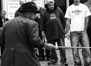 What Does The Busker Mean When He Says Things Like, Crashing, Rambo ...