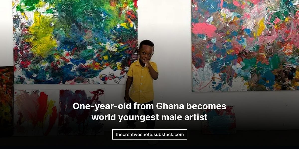 One-year-old from Ghana becomes world youngest male artist
