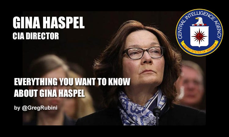 Gina Haspel - Greg Rubini Investigations