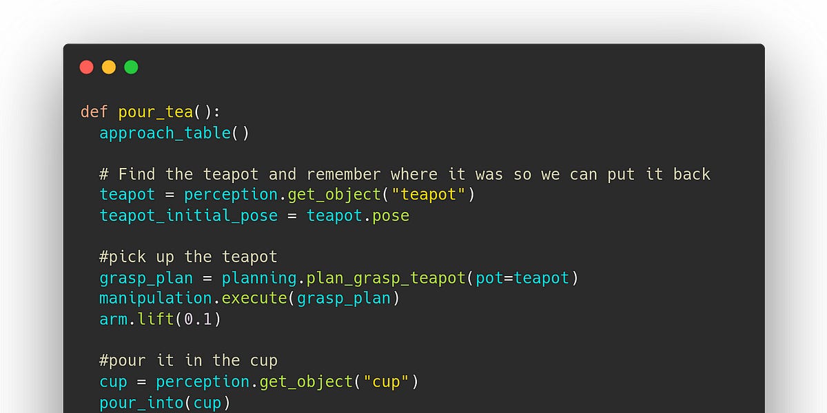 Programming Robots: Keeping the Code Clean