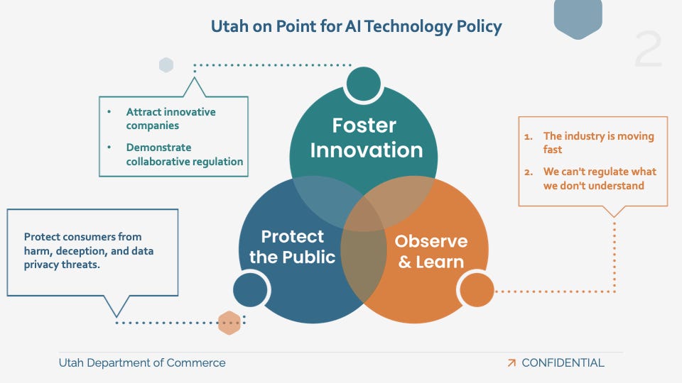 Utah's Approach to Artificial Intelligence