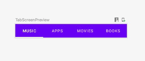 Como crear un TabLayout en Jetpack Compose
