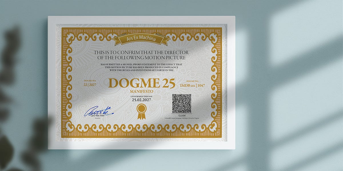 Dogme 25: A Manifesto for AI Filmmaking - by Dré Labre