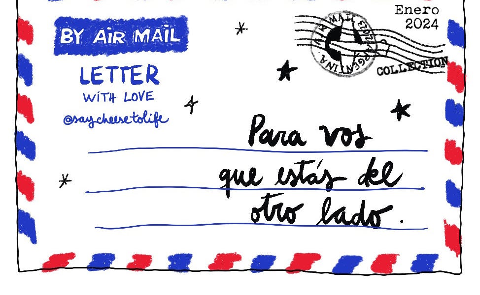 Una carta con los pies en el agua - by Giselle Mazzeo 🫀