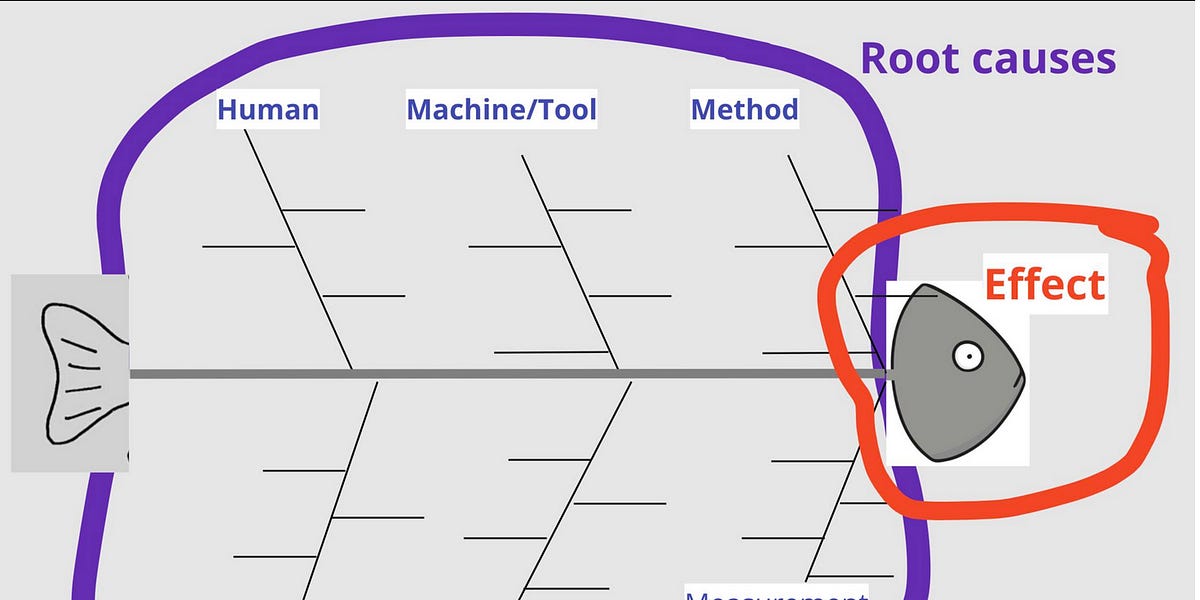 Facilitating a Root Cause Analysis using a Fishbone (Ishikawa) Diagram