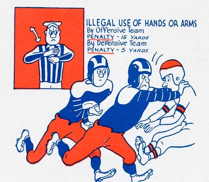 The Art of Football Officials' Signals