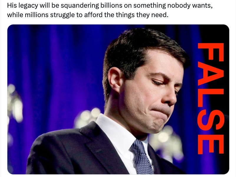 Fact Check: Pete Buttigieg Has Not Spent $7.5 Billion to Build 8 EV ... Fact Check: Pete Buttigieg Has Not Spent $7.5 Billion to Build 8 EV ...