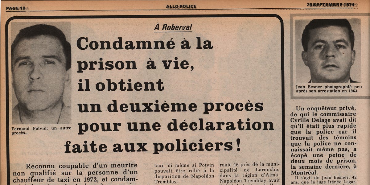 Deux mois de prison pour l'enquêteur Jean Besner | Allô Police ...