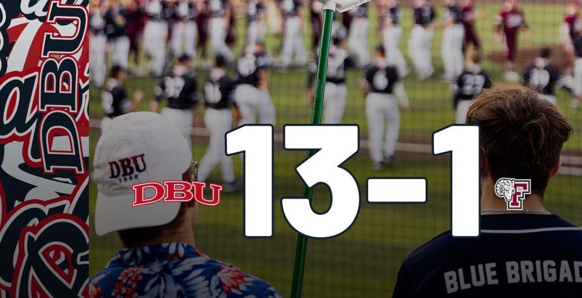 DBU (3-0) run rules Fordham (0-3) - by Sutton Caffey