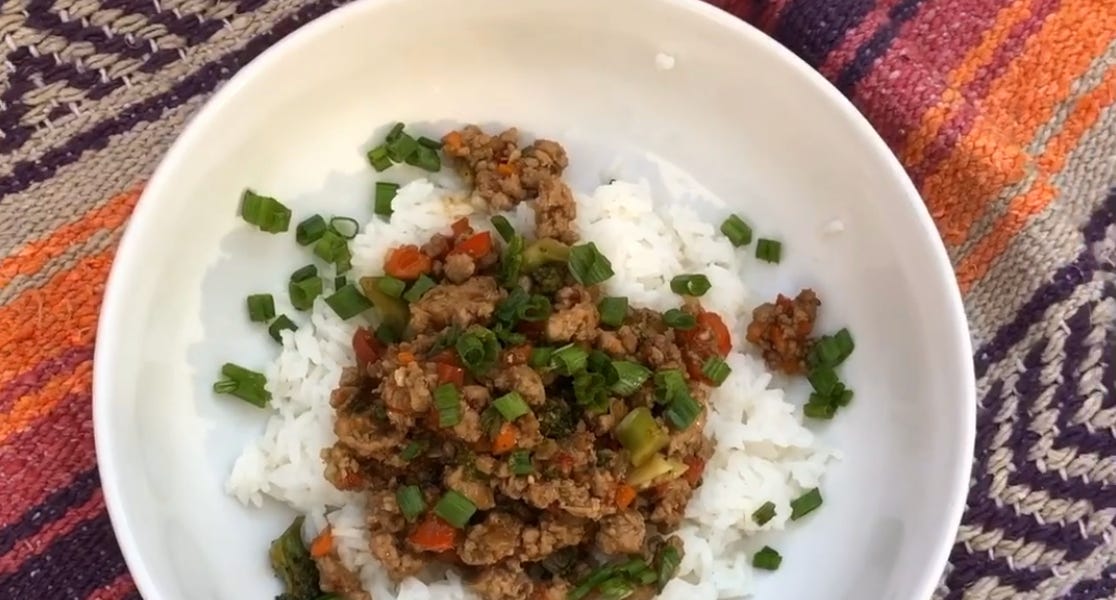 Turkey Stir-Fry Bowl - by Dope Kitchen | Easy Recipes