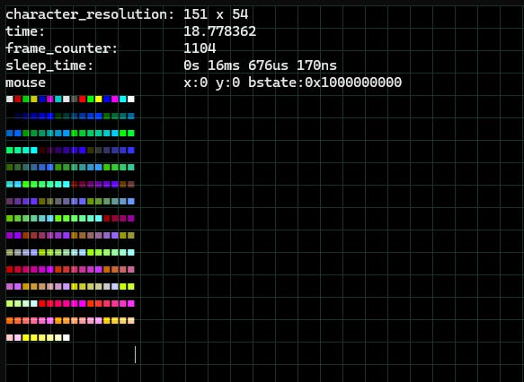 A simple main game loop with ncurses - by Mike Acton