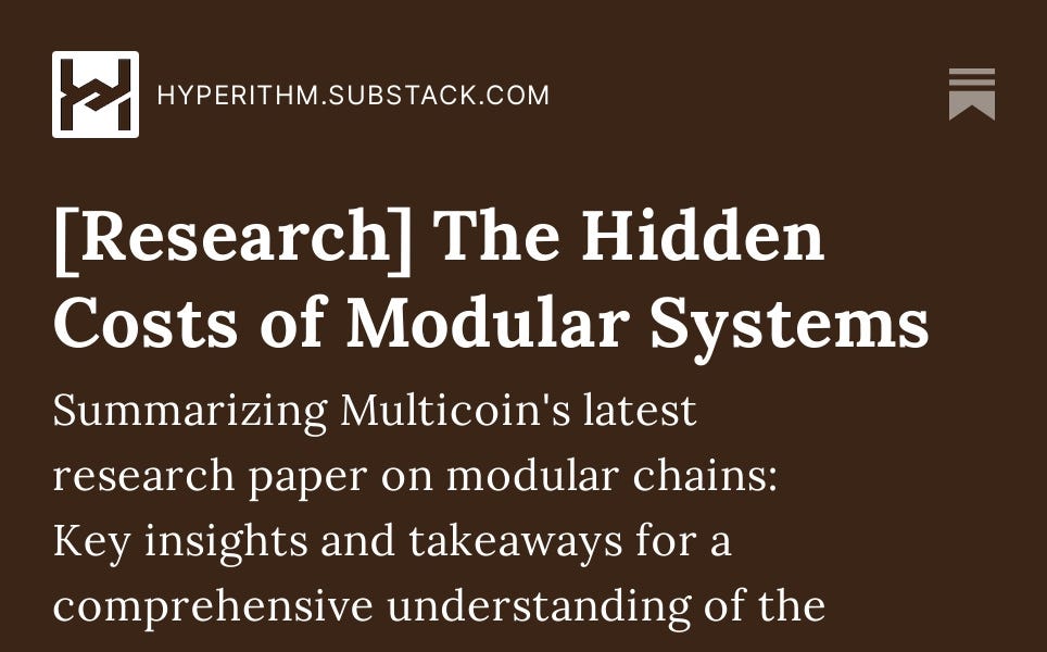 [Research] The Hidden Costs of Modular Systems