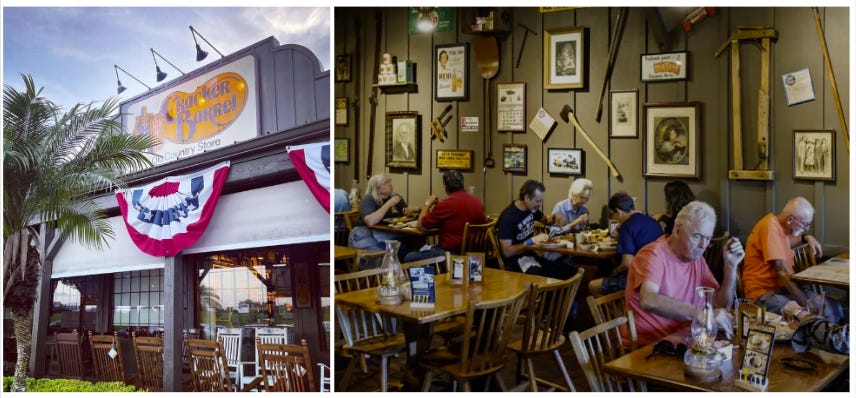 Cracker Barrel - the boomer brand with gen z problems