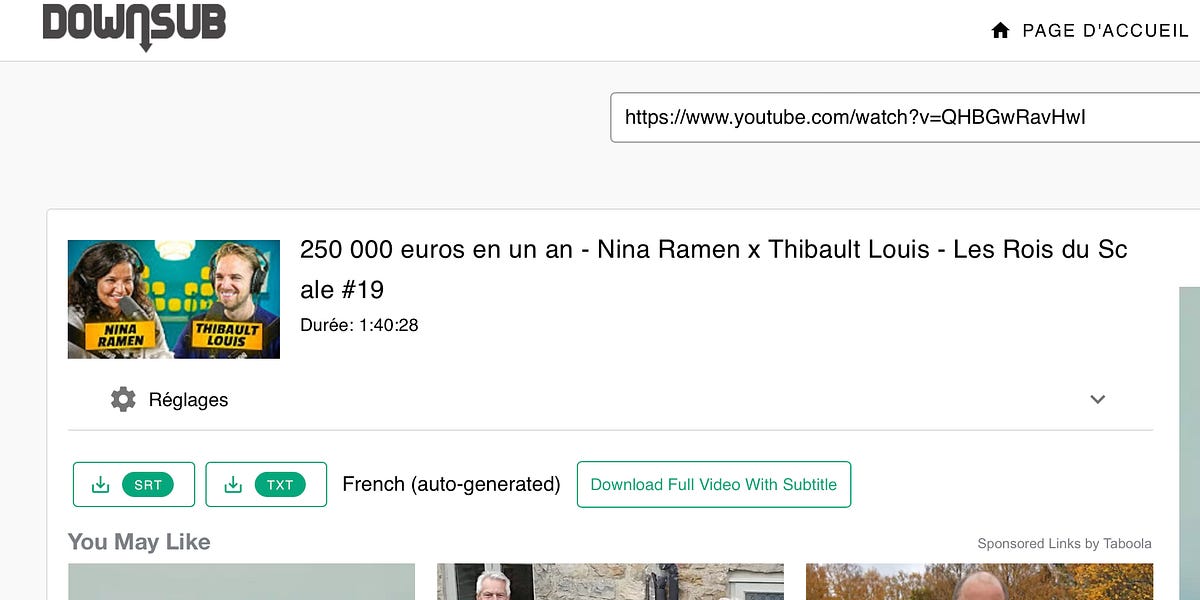 chat gpt pour les sous titres - by Nicolas Galita