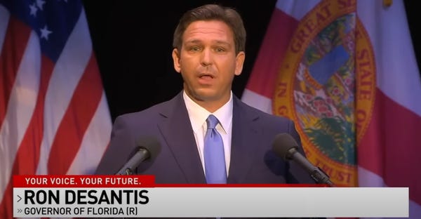 Ron DeSantis, Pudding Fingerer - by Evan Hurst - Wonkette