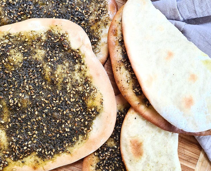 Za'atar Manaeesh - by Megan Ponting - Feeding The Rest