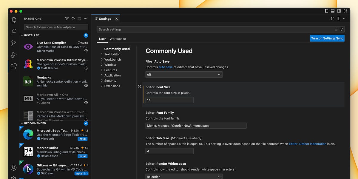 Issue #12 - VS Code: Customizing Settings and Adding Extensions Issue #12 - VS Code: Customizing Settings and Adding Extensions