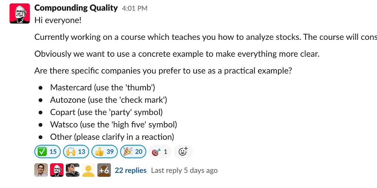 Community - Compounding Quality