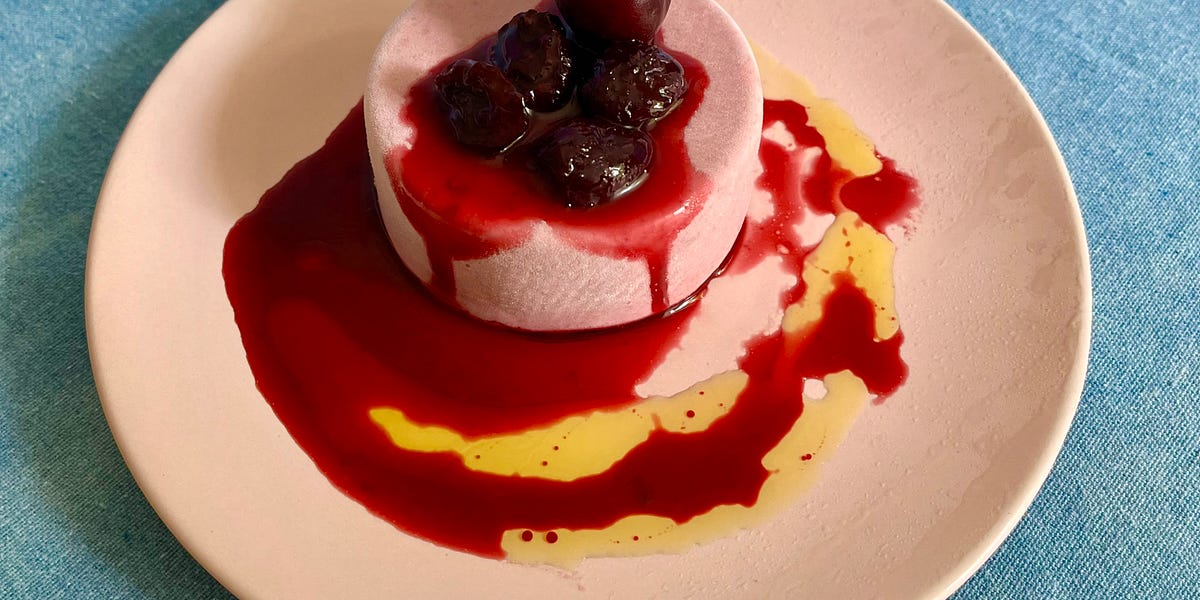 Big News + Roasted Cherry Semifreddo - by Bronwen Wyatt