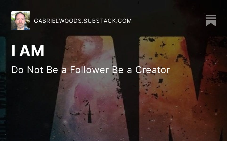I AM - by Gabriel Woods - Gabriel’s Substack