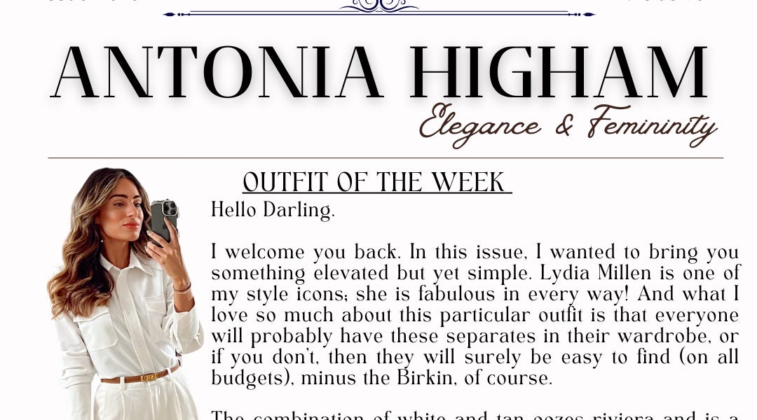 Elegance Newsletter - Issue 16 - Antonia Higham