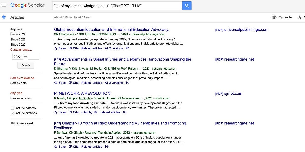 The growing problem of AI-generated research papers