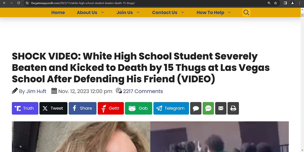 SHOCK VIDEO: White High School Student Severely Beaten and Kicked to ...