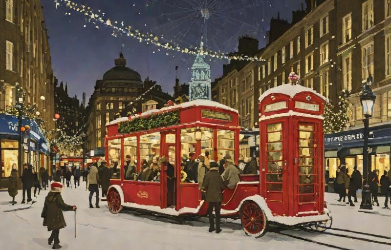 Dear AI, Please Draw me Historical London Christmas Scenes