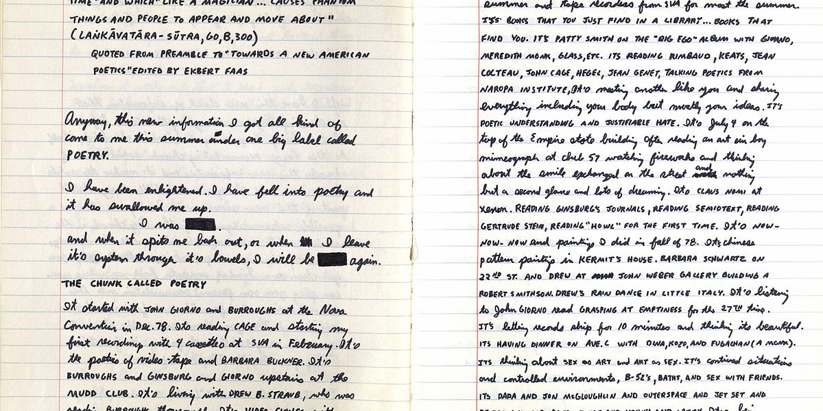 P.S. Keith Haring's Poetry - by Jillian Hess - Noted