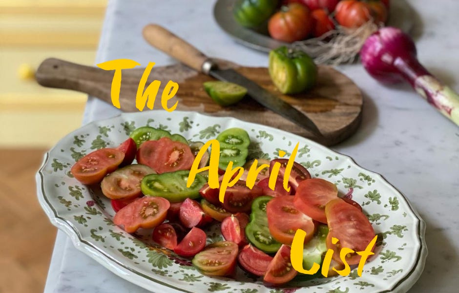 The April List - by Skye McAlpine - The Dolce Vita Diaries