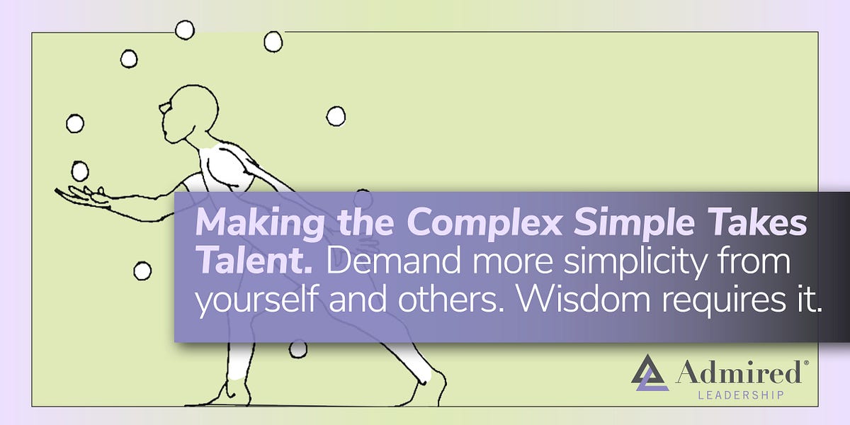 Making the Complex Simple Takes Talent