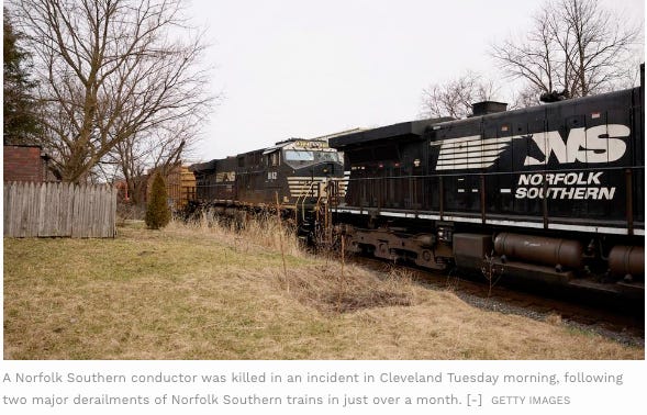 Norfolk Southern Conductor Killed at NS's Rockport Yard in Cleveland ...