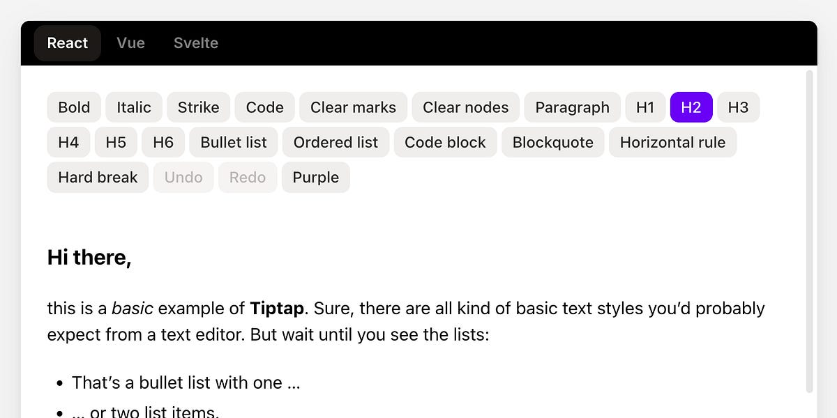 Building a Rich Text Editor with Tiptap and React/Next.js