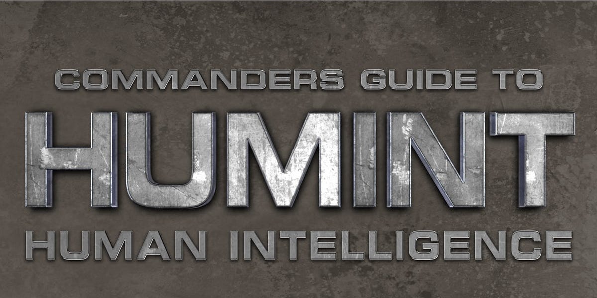 #HUMINT: The Human Intelligence Discipline