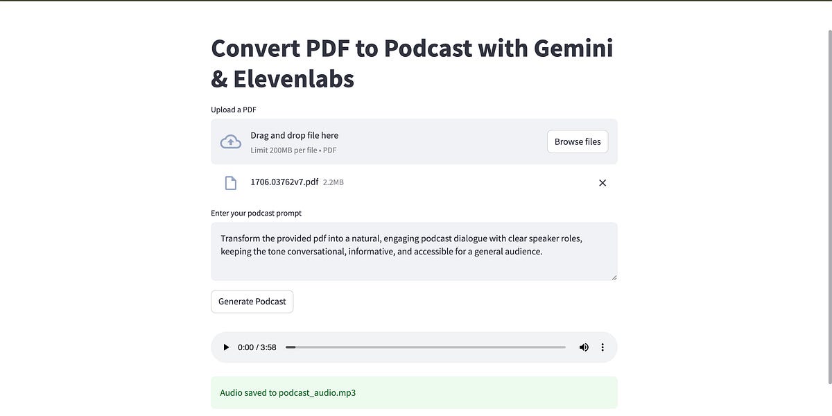 NotebookLM with Gemini and Elevenlabs (Detailed Documentation)