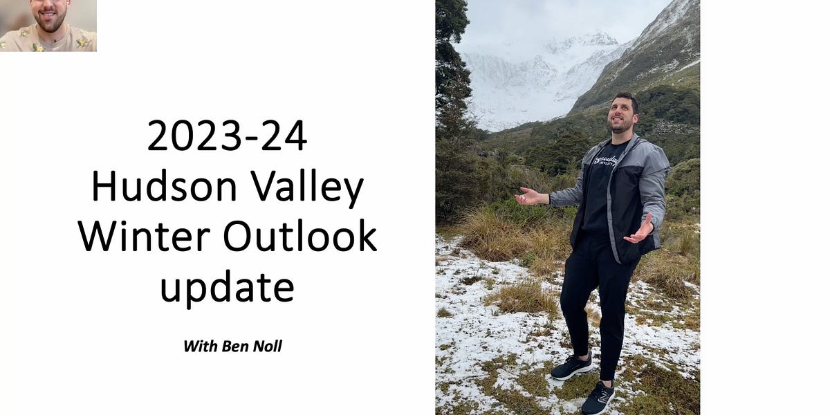 2023-24 Hudson Valley Winter Outlook update - by Ben Noll