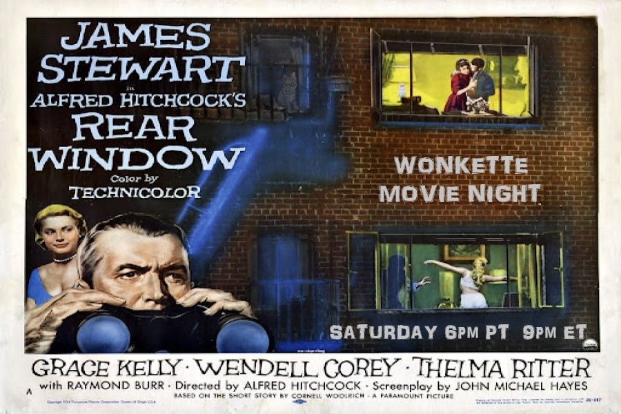 Wonkette Movie Night: Rear Window - by ziggywiggy