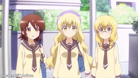 Omake Gif Anime - Sansha Sanyou - Episode 7 - Kou Points