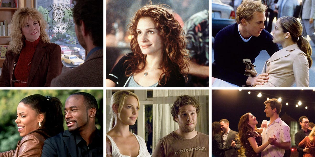 A definitive catalogue of modern rom-coms