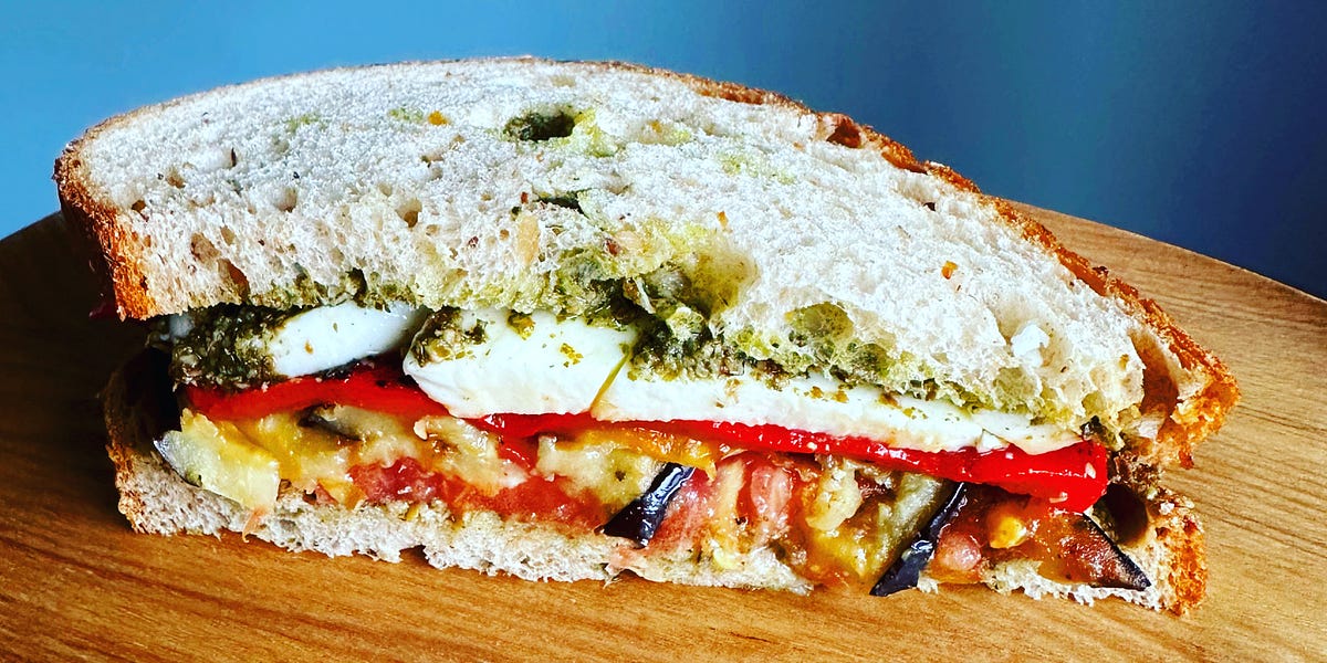 Two Salad-Adjacent Sandwiches - by emily nunn