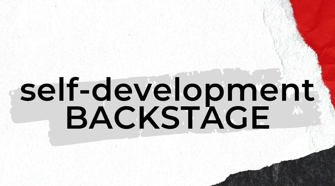 #6 self-development backstage | new year resolutions • security tips ...