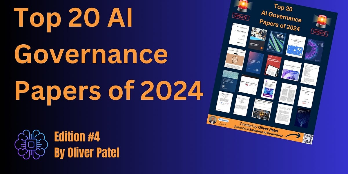 Top 20 AI Governance Papers of 2024 (part 1)