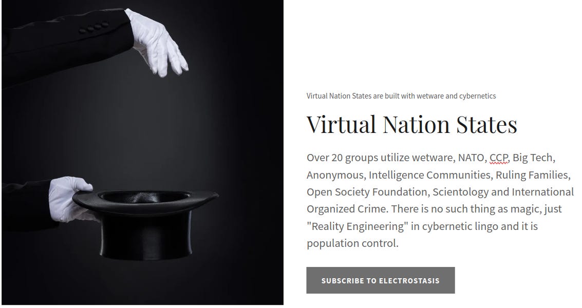 Wetware 131: Who or What is Anonymous? Anonymous is a Virtual Nation State enabled by Wetware